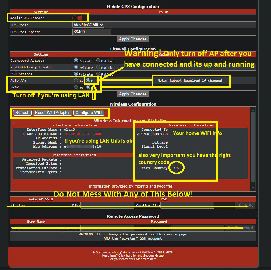 How to setup your pi-star hotspot for the first time